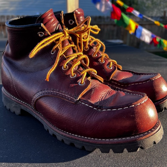 Red Wing Shoes | Shoes | Roughneck Red Wing Shoes Brown Moc Toe | Poshmark